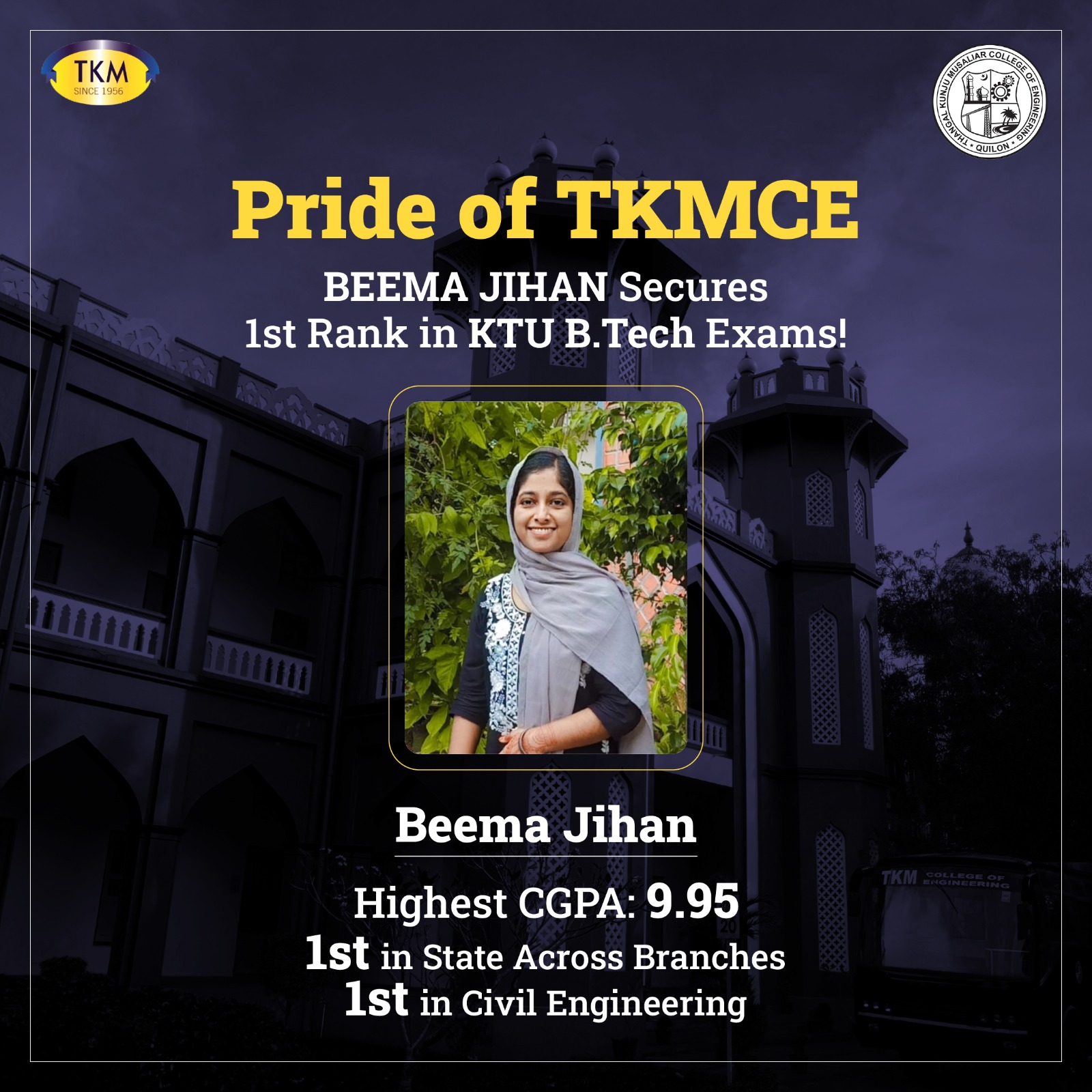 Pride of TKMCE