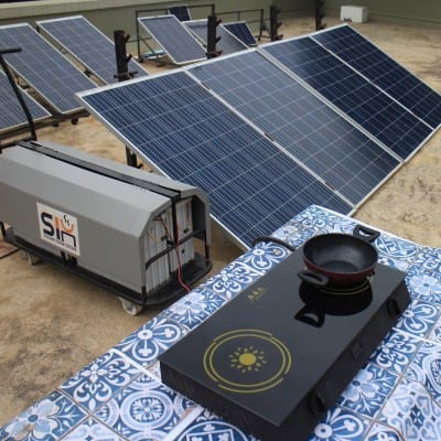 Sustainable energy with the Solar induction cooking system.